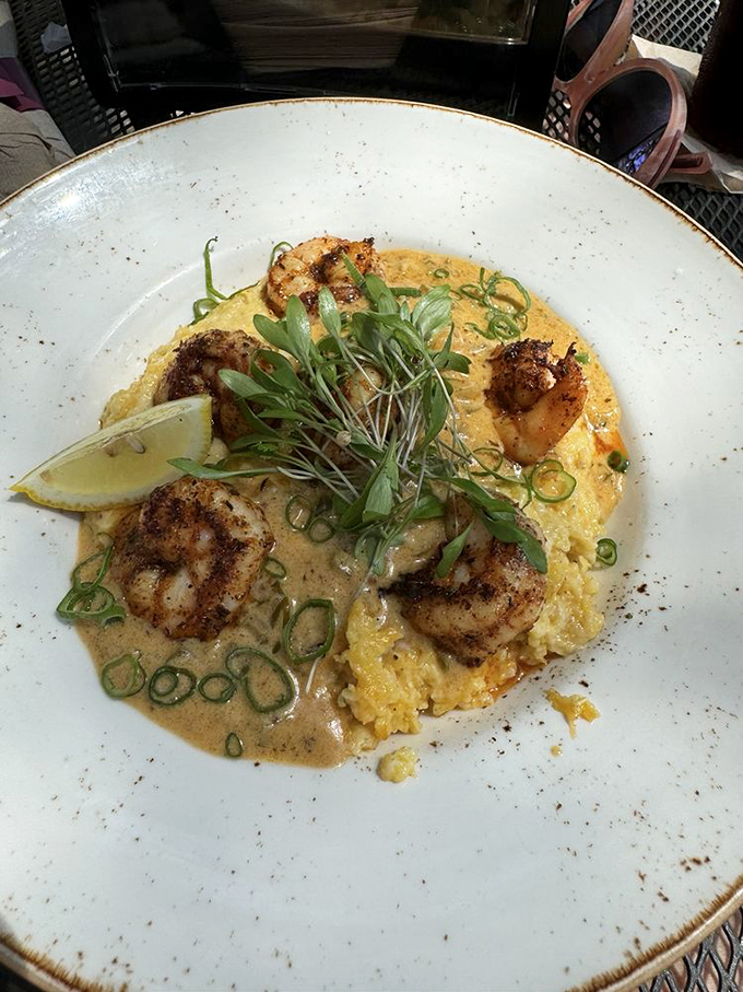 Shrimp and grits: the dish that proves Southern cuisine is America's greatest culinary achievement. That sauce deserves a Nobel Prize.