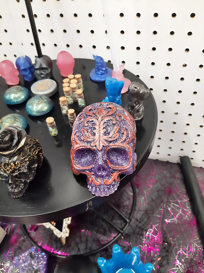 These colorful skull decorations aren't just Halloween items&mdash;they're year-round conversation pieces for the slightly macabre home decorator with a flair for the dramatic.