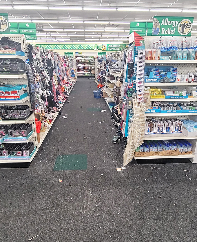 The allergy relief section stands ready for Oregon's pollen season, offering remedies that won't add financial insult to sinus injury.