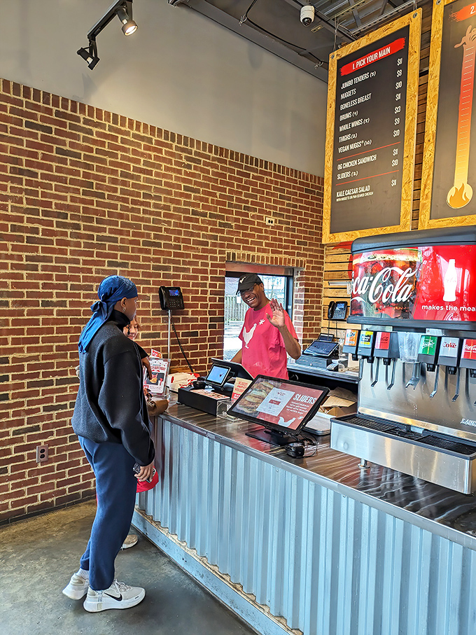 The friendly faces behind the counter make ordering a breeze, guiding newcomers through the heat scale with knowing smiles.