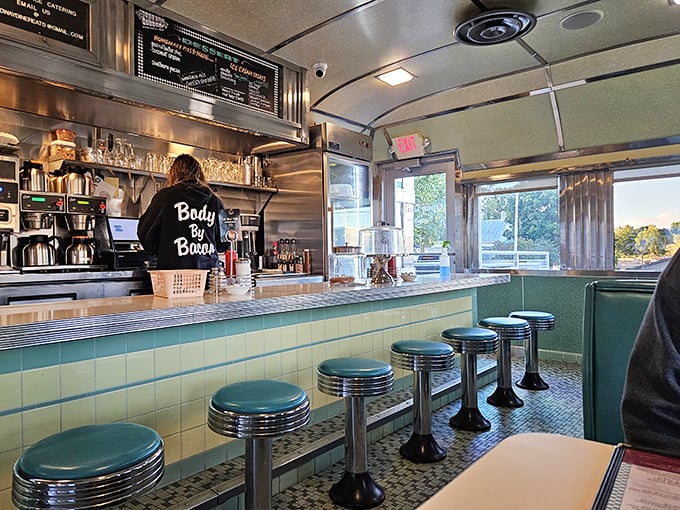 Those counter stools have heard more local stories than any therapist in town. The perfect perch for coffee, conversation, and comfort food.