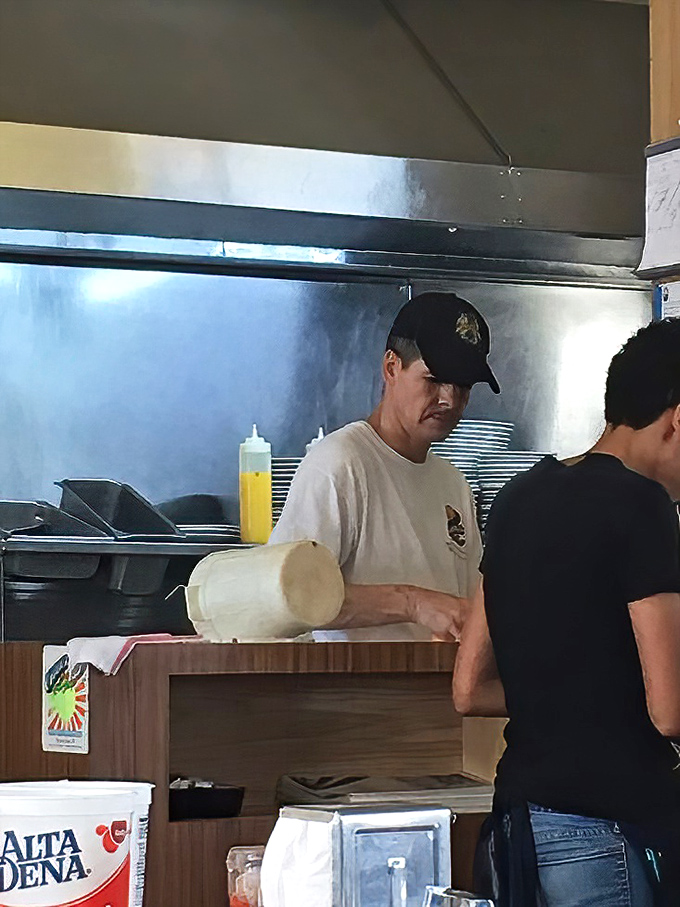 The kitchen crew moves with choreographed precision, turning ordinary ingredients into extraordinary breakfast memories.