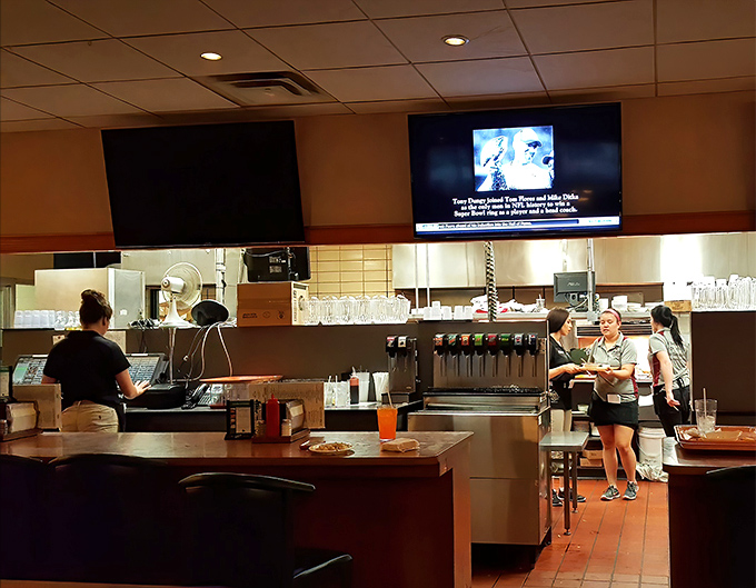 Where the magic happens&mdash;the open kitchen design lets you watch your Wisconsin classics being prepared with practiced precision.