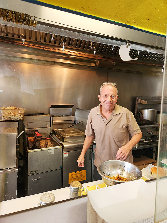 The kitchen is where the magic happens, with equipment that's seen thousands of Italian beefs come to delicious life.