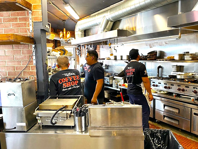 The kitchen crew works their magic behind the scenes, orchestrating breakfast symphonies with spatulas as batons.