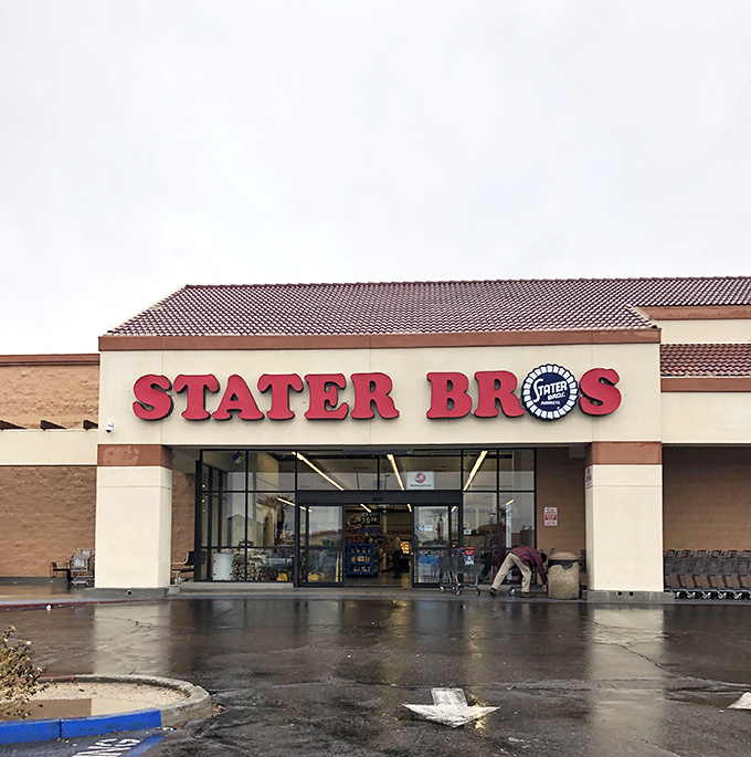 Stater Bros. Markets provides desert dwellers with grocery essentials, where finding fresh produce feels like striking gold in this arid landscape.