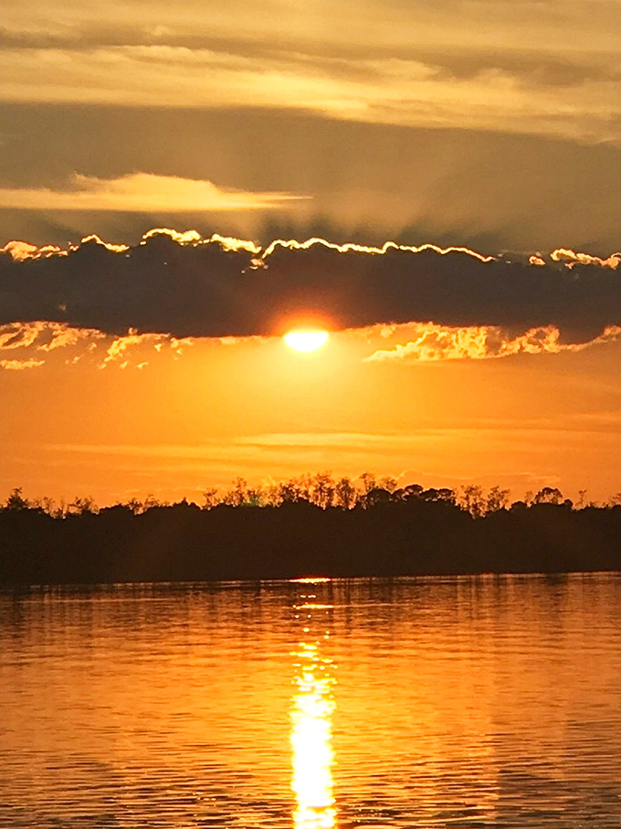 Winter Haven sunsets paint the sky in golden hues, a nightly show that never requires reservations or admission fees.