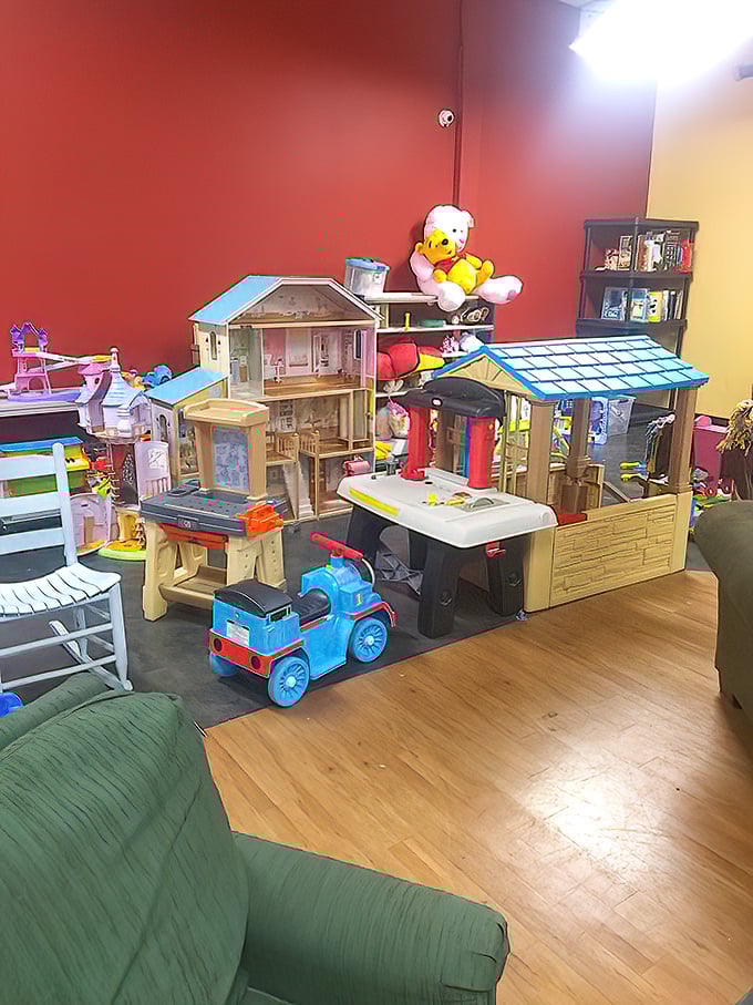 The children's toy section&mdash;where plastic playhouses cost less than a week's worth of coffee and bring infinitely more joy.