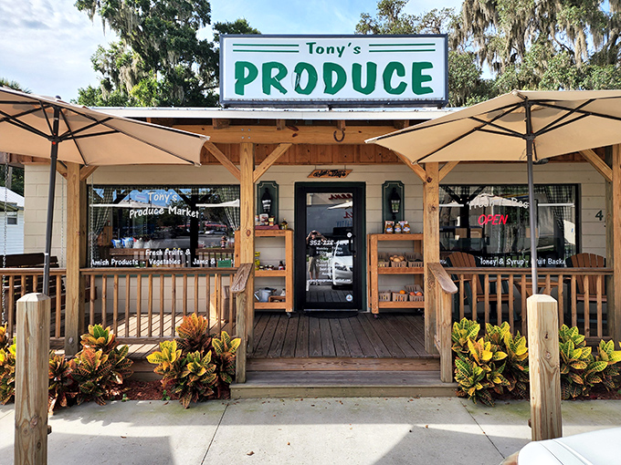 Tony's Produce Market showcases Florida's bounty under charming wooden awnings. Farm-to-table isn't a trend here&mdash;it's just how things are done.