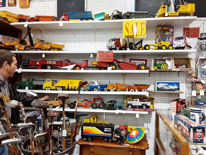 Toy trucks that transported a generation's imagination. That Tonka collection would make any grown man mysteriously get "something in his eye."