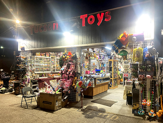 Tucson Toys delivers childhood nostalgia by the square foot&mdash;a wonderland where adults suddenly remember exactly what they wanted for Christmas in 1985.