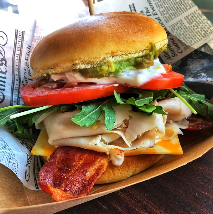 The Turkey Club that puts corporate sandwich chains on notice. Fresh ingredients stacked high between pillowy bread&mdash;no corner-cutting, just honest deliciousness.
