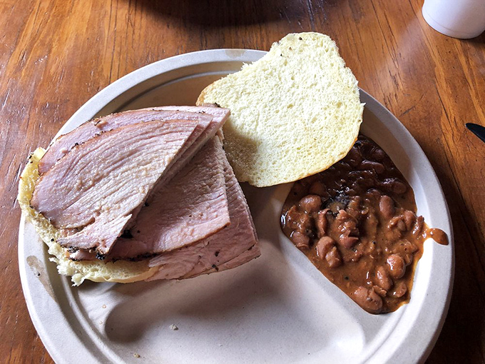 Turkey that defies the "dry poultry" stereotype alongside beans that have clearly been simmering with purpose. A partnership that just works.