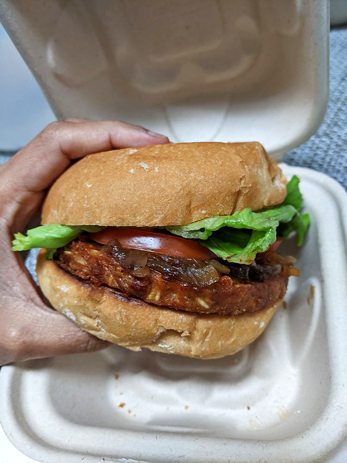 The veggie burger that doesn't apologize for being meatless&mdash;it's too busy winning over skeptics one bite at a time.