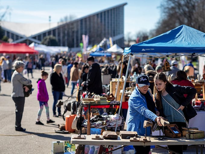 The art of the deal in action. Every transaction begins with curiosity and ends with the satisfaction of finding something special.