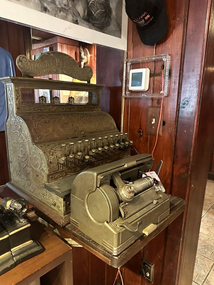 This antique cash register has likely rung up more gator tail sales than any other machine in American history.