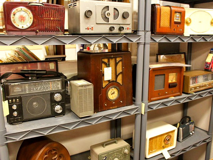 The radio star wasn't killed by video here. These vintage beauties still look ready to announce the next episode of "The Shadow."