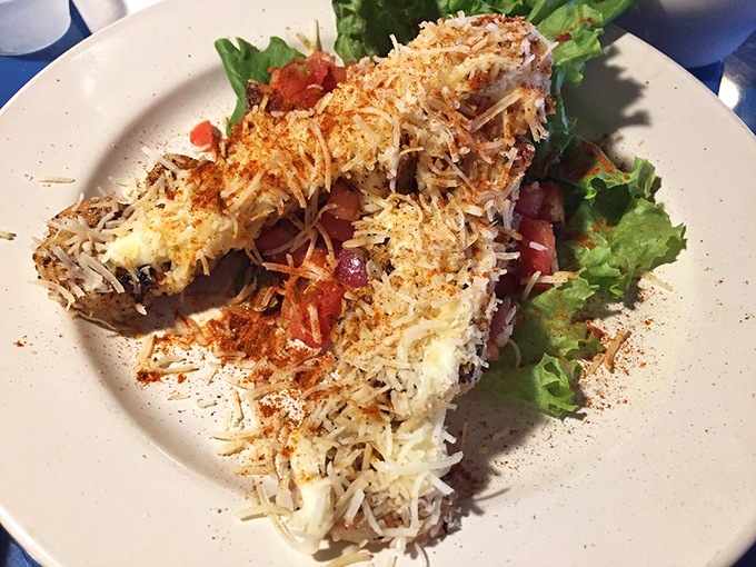 A salad that's dressed better than most people at formal events. That crispy, cheesy topping deserves its own fan club.