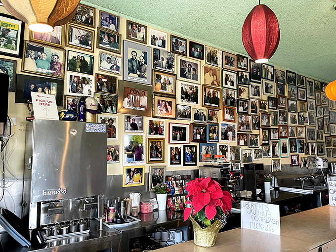 Every photo tells a story, and this wall tells thousands &ndash; a testament to the restaurant's role as more than just a place to eat.