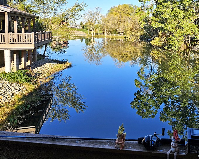 Mirror-like waters reflecting the trees &ndash; much like how Berlin's food scene reflects generations of tradition while remaining refreshingly unpretentious.