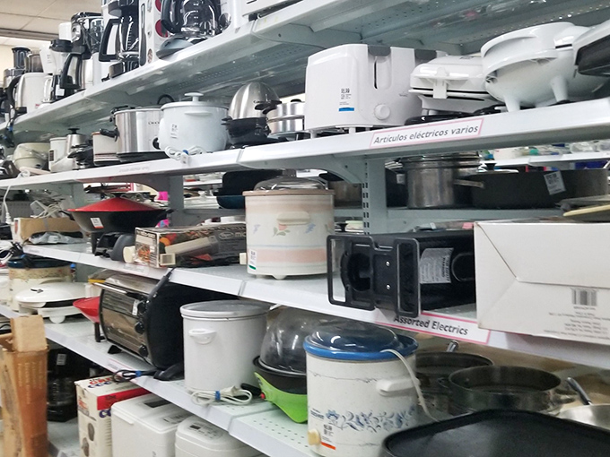 Small appliance purgatory, where bread makers and slow cookers wait to be either redeemed for a new kitchen or sentenced to a garage sale.