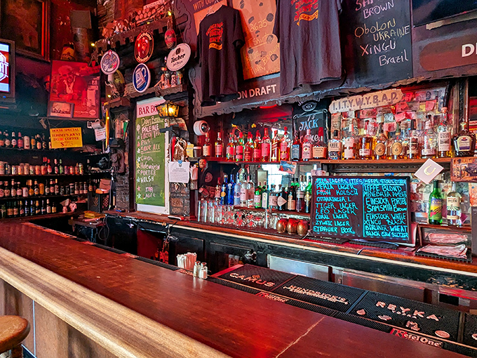 A bar that tells stories without saying a word&mdash;bottles, memorabilia, and decades of San Francisco history preserved in amber liquid.