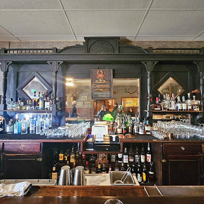 The classic tavern bar where friendly bartenders pour drinks with the same care as liquid therapy sessions.