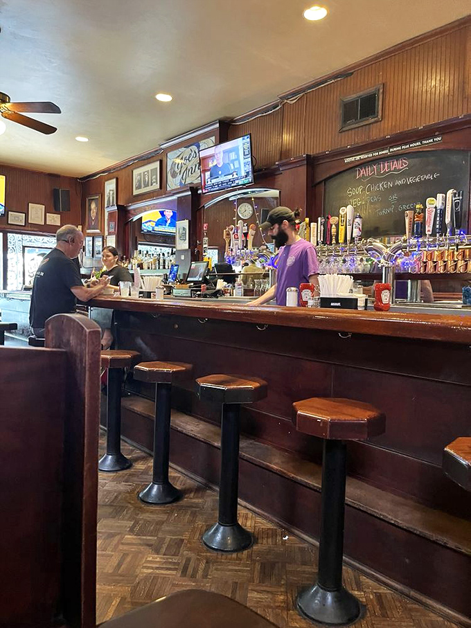 The bar at Joe's Inn &ndash; where regulars become family, bartenders remember your usual, and the stools have supported decades of stories.