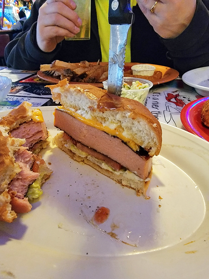 The humble bologna sandwich, reimagined as a masterpiece. Thick-cut, grilled to perfection, and served with zero pretension but maximum flavor.