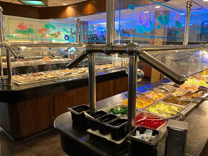 The buffet's greatest hits album on a single plate &ndash; where crunchy meets soft, savory meets sweet, and your diet meets its temporary demise.