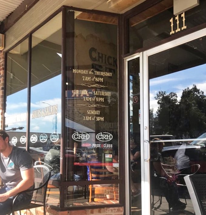 The hours posted on the door are really just a friendly suggestion of when you can get your chicken fried steak fix.