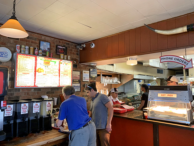 The ordering counter during a typical lunch rush. Some things are worth waiting for&mdash;Top Notch burgers being near the top of that list.