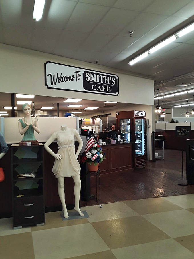 Smith's Caf&eacute; inside the thrift store means you can refuel between bargain expeditions. Shop, snack, shop some more&mdash;the perfect retail rhythm.