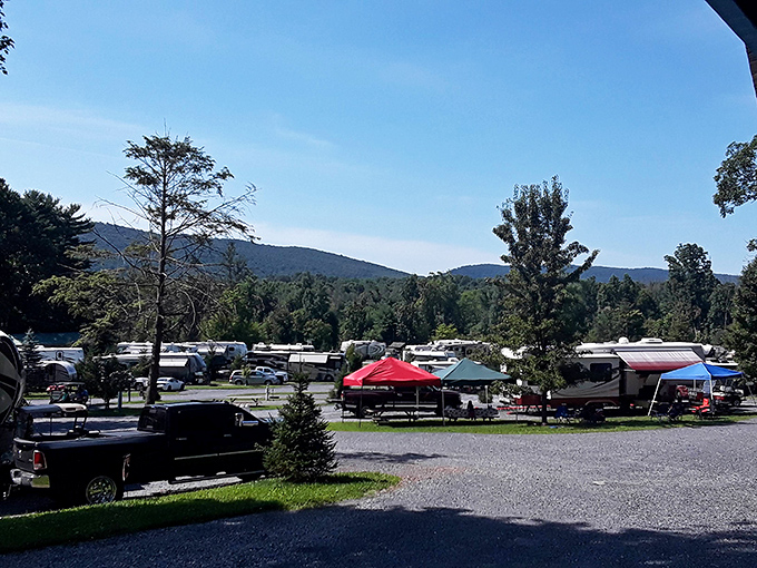 Swatara's nearby campground offers mountain views and community vibes&mdash;like a neighborhood block party where everyone agrees to leave their leaf blowers at home.