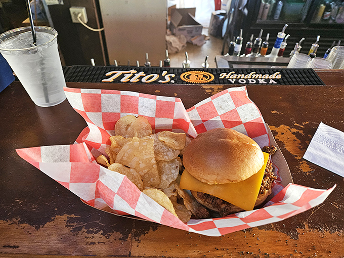 This isn't just another chicken sandwich&mdash;it's what happiness would look like if it came with chips and a pickle.