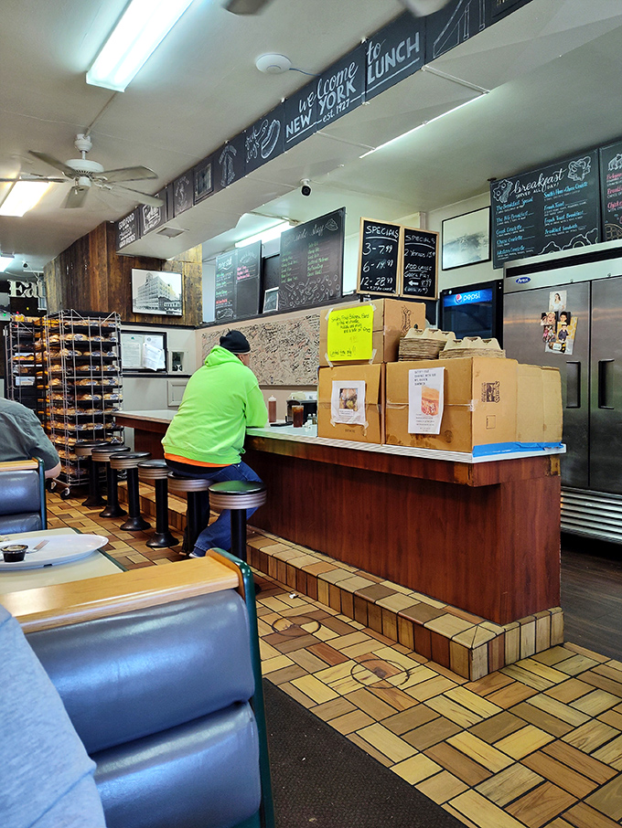 The counter&mdash;where solo diners find community and regulars get the inside scoop on daily specials before they hit the board.