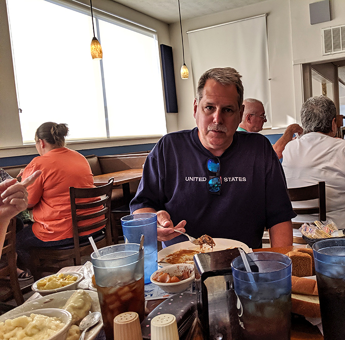 The true measure of any restaurant: tables filled with diners focused on the serious business of enjoying every last bite.