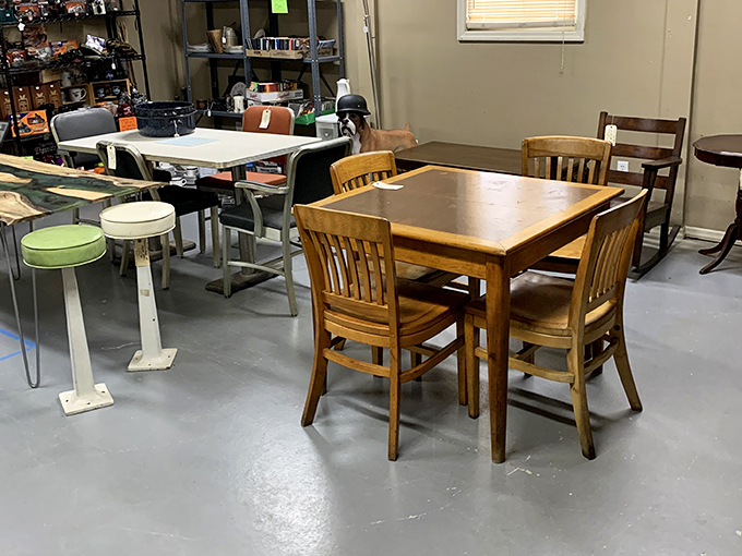 Dining sets from when "family dinner" meant actual conversation instead of everyone staring at separate screens.