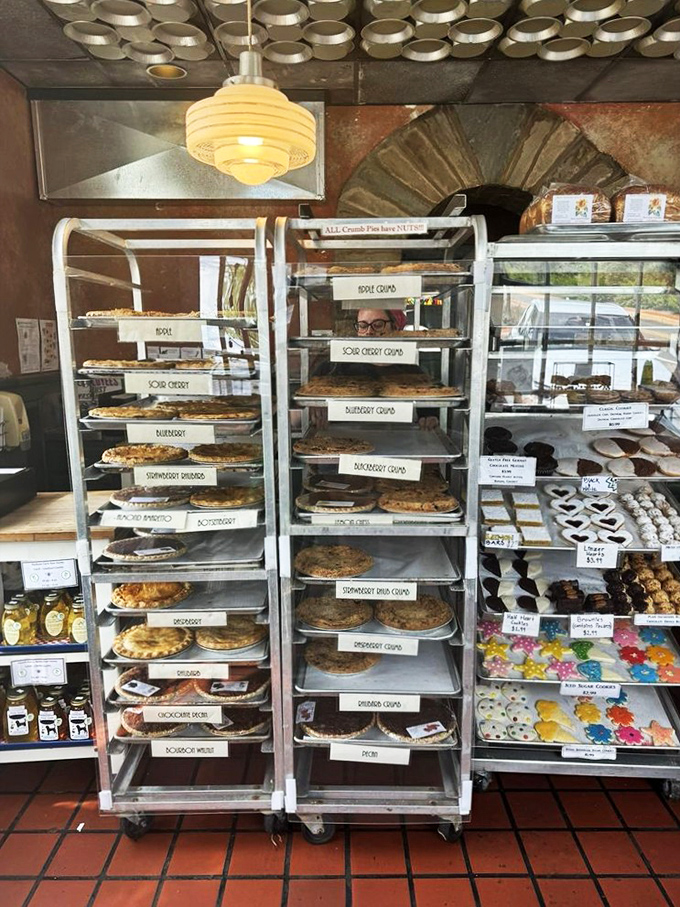 Display cases showcase an embarrassment of riches - so many tempting options that decision-making becomes deliciously difficult.