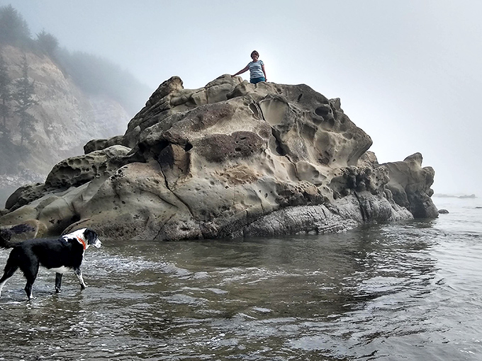 Rock climbing with your best friend&mdash;one with considerably better balance and significantly more fur. Adventure comes in all species at Cape Arago.