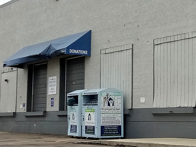 Where the magic begins &ndash; donation drop-off area where yesterday's belongings transform into tomorrow's treasures for someone new.