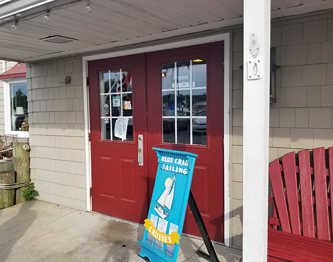 A welcoming red door that opens to seafood adventures and the kind of meals that create lasting memories.