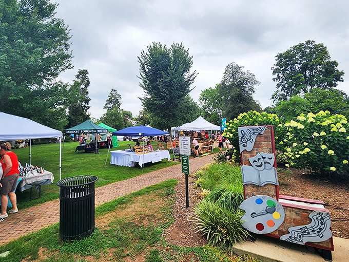 The farmers market – where "locally sourced" isn't a marketing gimmick but simply how things have always been done around here.