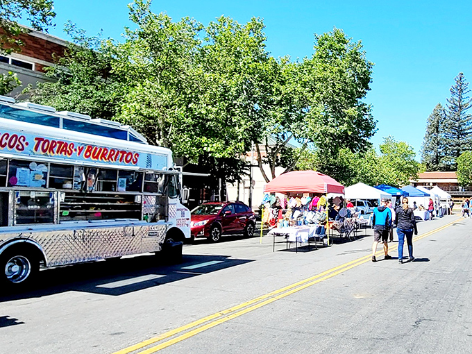 Taco trucks and local vendors bring authentic flavors to Paso's farmers market. No artisanal markup here&mdash;just honest food at honest prices.