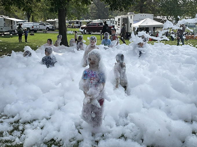 The annual foam party turns ordinary camping into an extraordinary memory &ndash; like swimming in clouds while remaining firmly on Ohio soil.