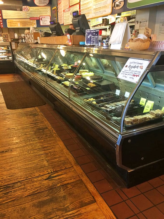 The deli case displaying treasures that would make any food lover's heart skip several important beats.