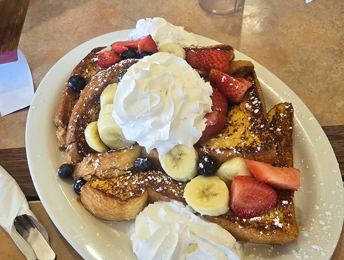 French toast so photogenic it could launch its own Instagram account and gain followers immediately.