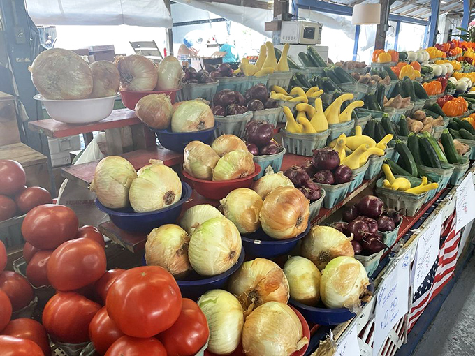 Farm-fresh vegetables arranged like edible artwork, proving that Mother Nature is the ultimate interior designer with impeccable taste.