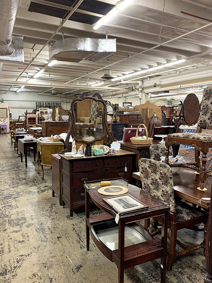 Furniture with more character than most people you'll meet today. These dressers and chairs have witnessed decades of family dramas.