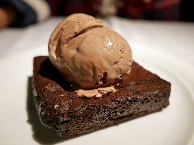 This brownie and ice cream combo isn't just dessert &ndash; it's therapy without the hourly rate. Dense, rich, and surprisingly good listener.